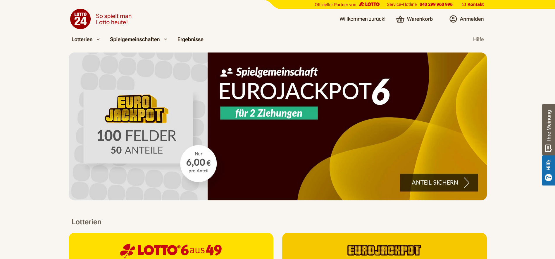 LOTTO24 Login - Lotto Magazin