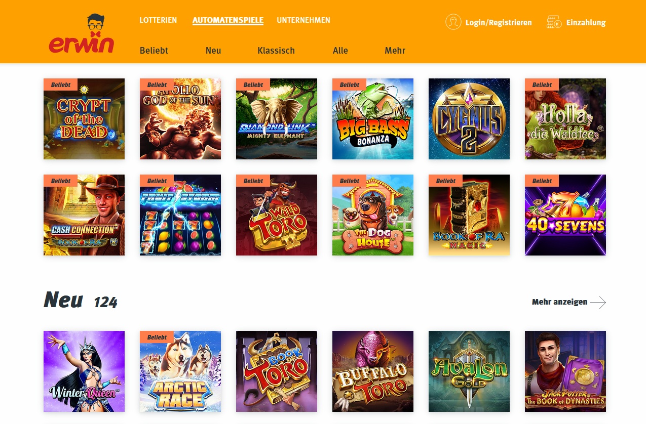 "Erwin" von Lotto BW: Automatenspiele verfügbar - Lotto Magazin