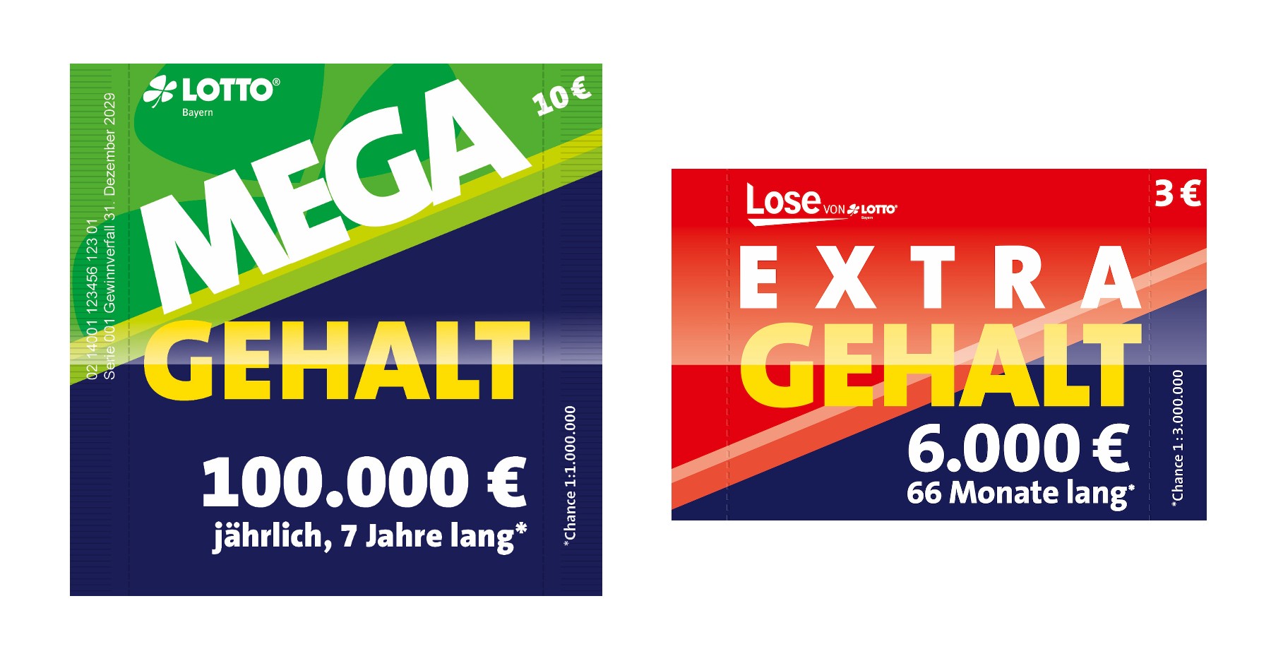 Lotto Bayern: MEGA GEHALT Los bietet 100.000 € monatlich - Lotto Magazin